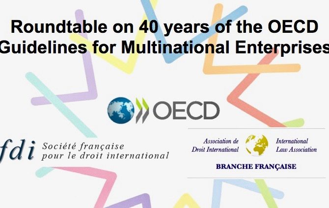 OCDE - SFDI - ILA - Table ronde sur les Principes directeurs de l'OCDE ...